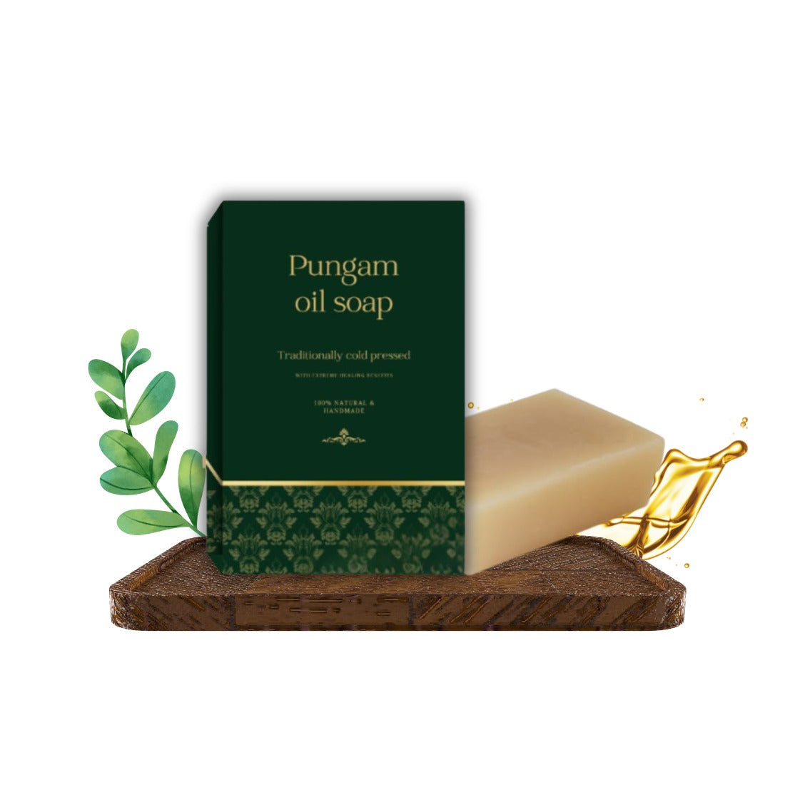 Pungam Oil Soap – Natural Skin Protection | Bhuvika