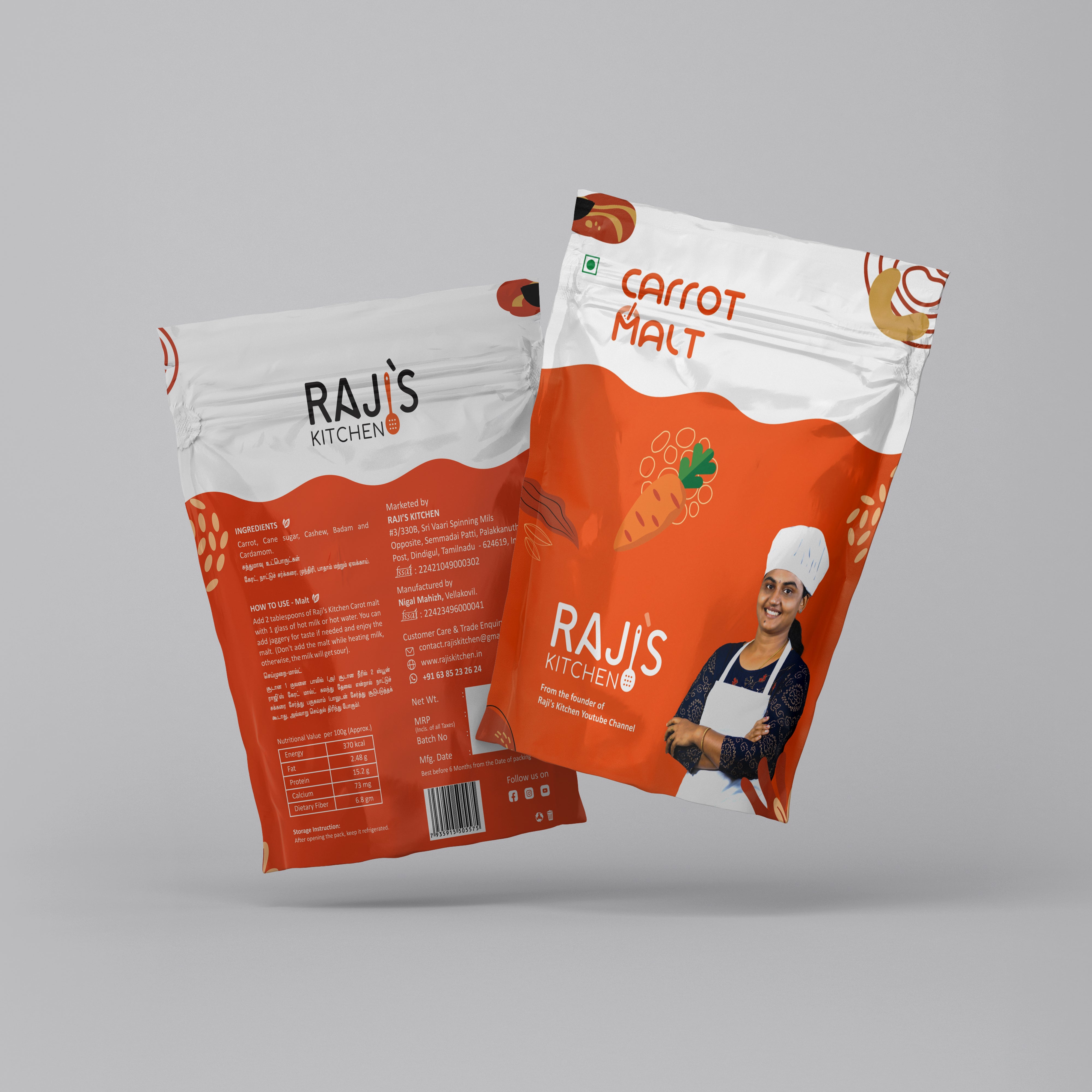 Buy Carrot Malt Powder online | Rajis Kitchen