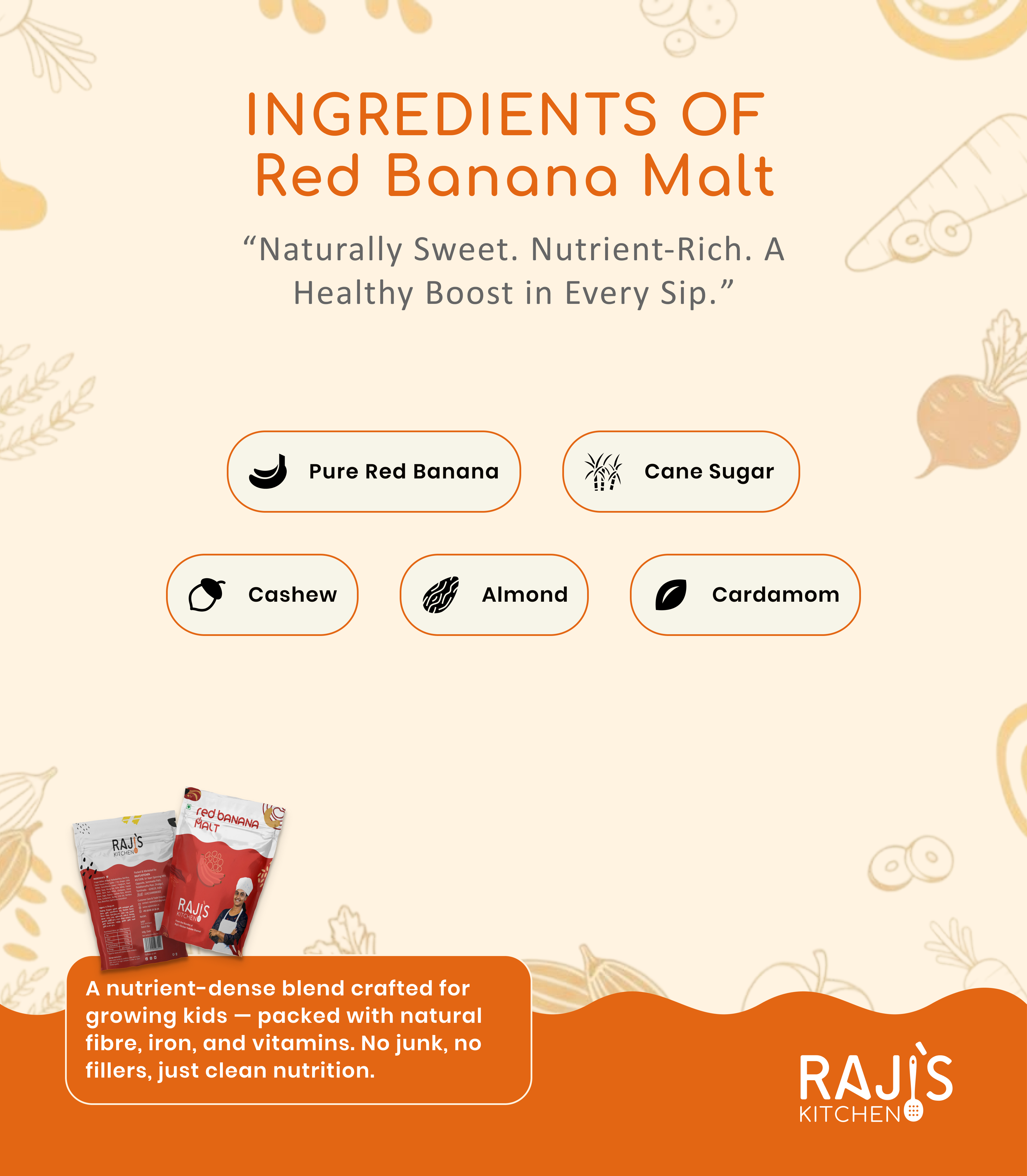 Buy Red Banana Malt Powder online | Rajis Kitchen
